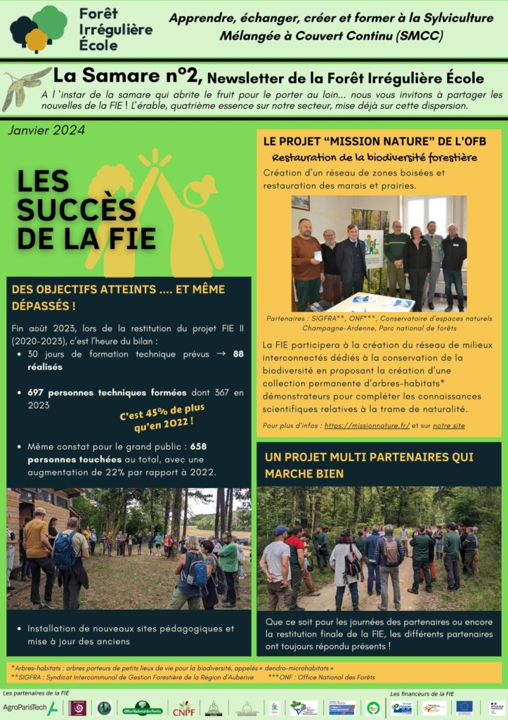 Nouveau numéro de la Samare, la newsletter de la FIE ! - Forêt ...